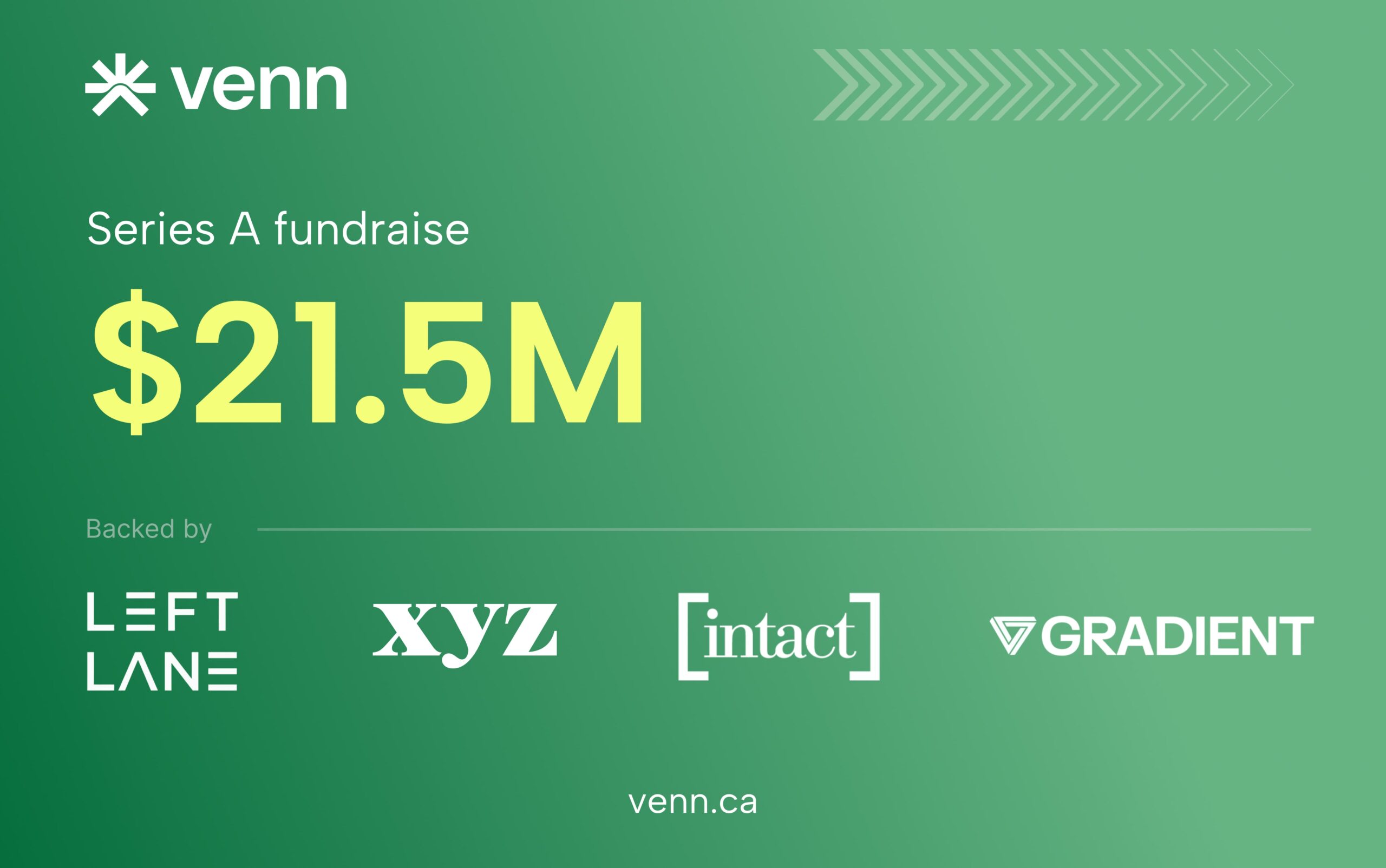 Toronto Fintech Vault Rebrands as Venn, Raises $21.5M Series A | Fintech.ca