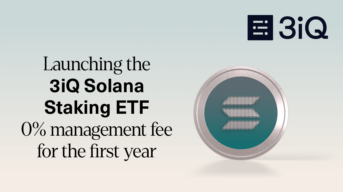 3iQ Launches North America's First Solana Staking ETF on TSX | Fintech.ca